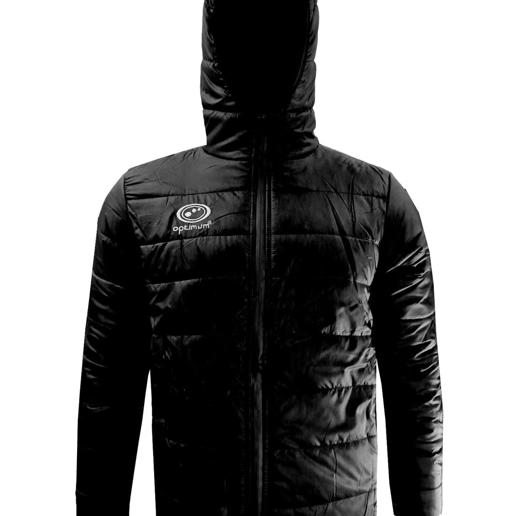 Quilted Puffer Hooded Jacket Black – Warm, Durable Winter Coat