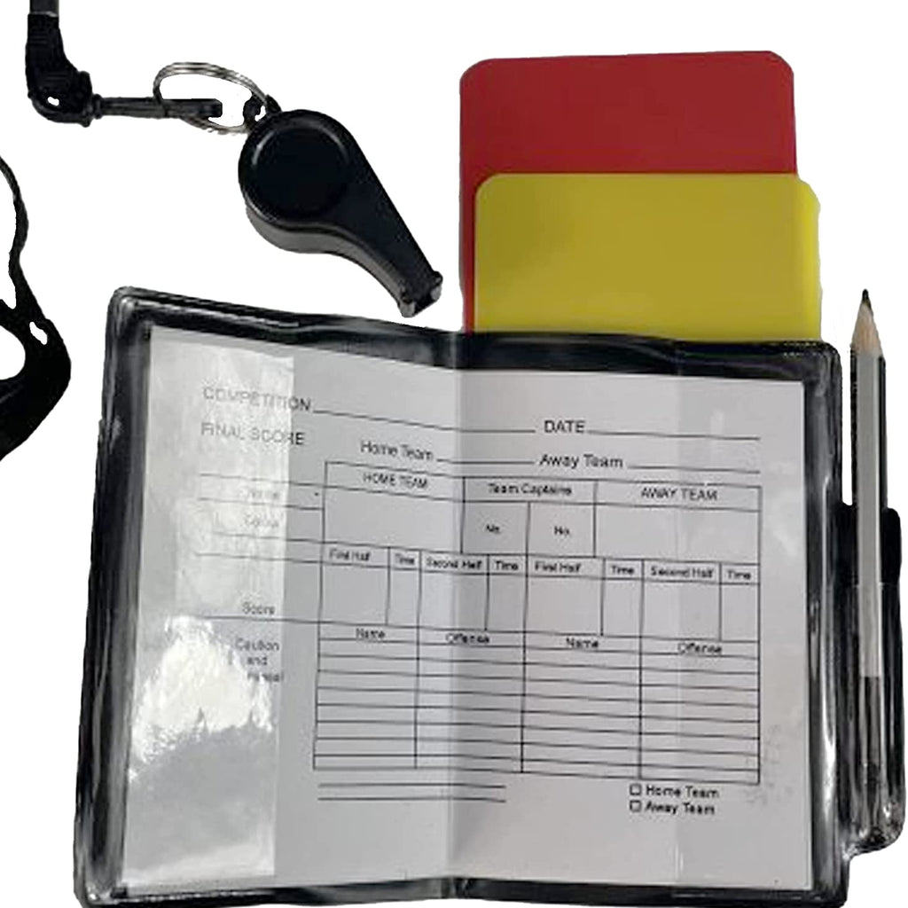 Optimum Soccer Referee Cards and Whistle Set