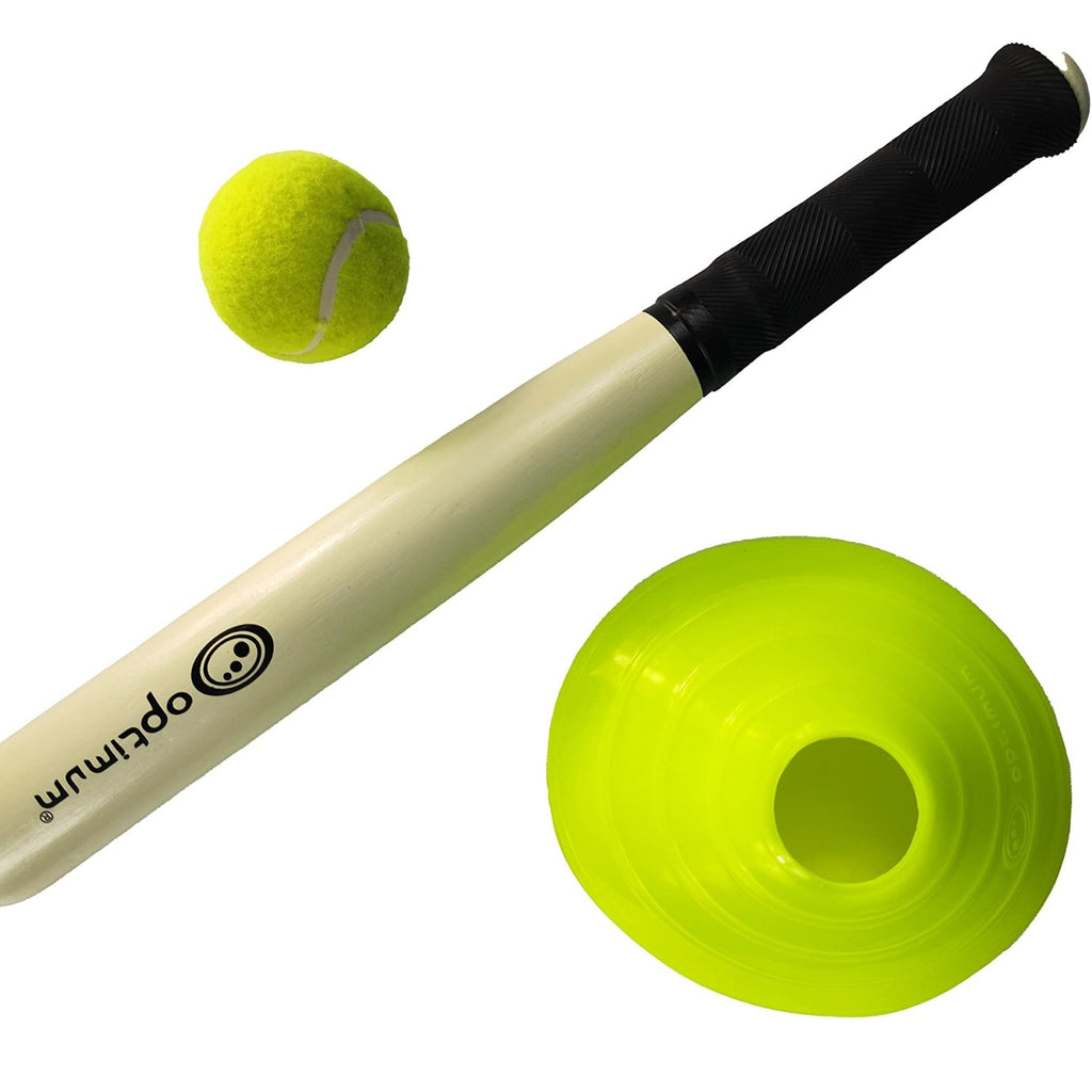 Optimum Complete Rounders Set | Bat, Ball & Cones