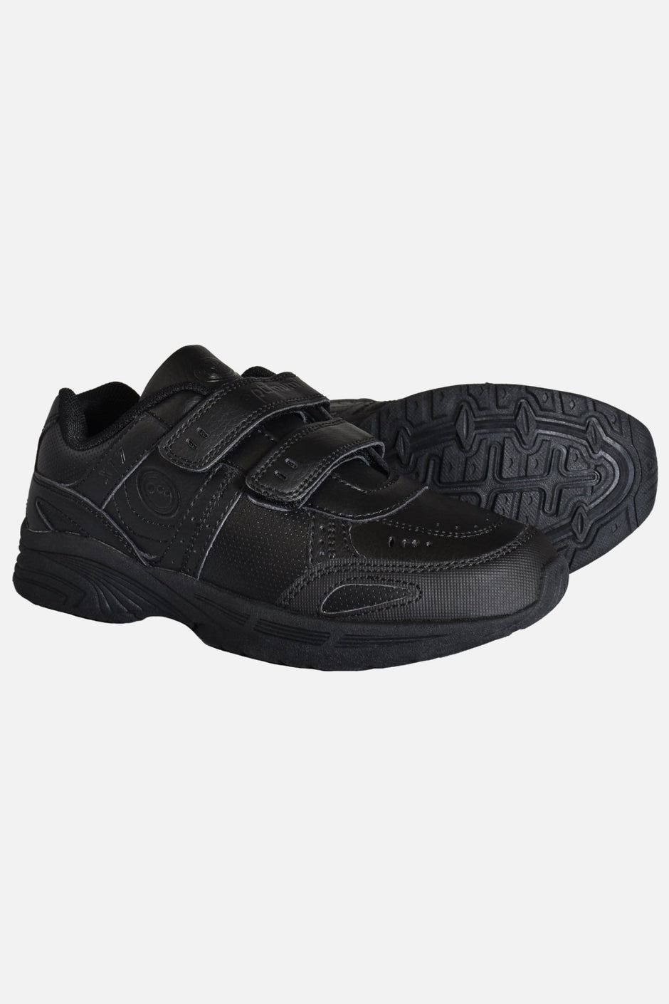 White Mesh School Trainers with Easy Fasten and Non-Marking Sole